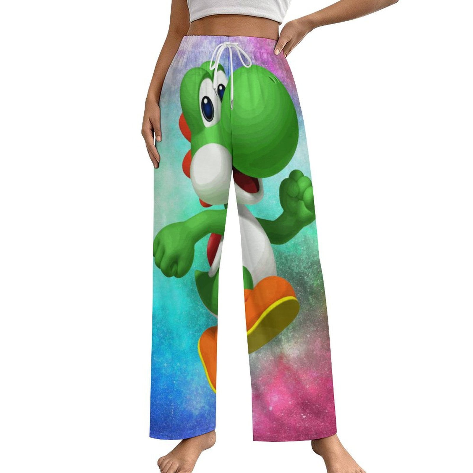 Super Mario Yoshi Women Pajama Pants Causal Comfy Lounge Sleep Bottoms ...