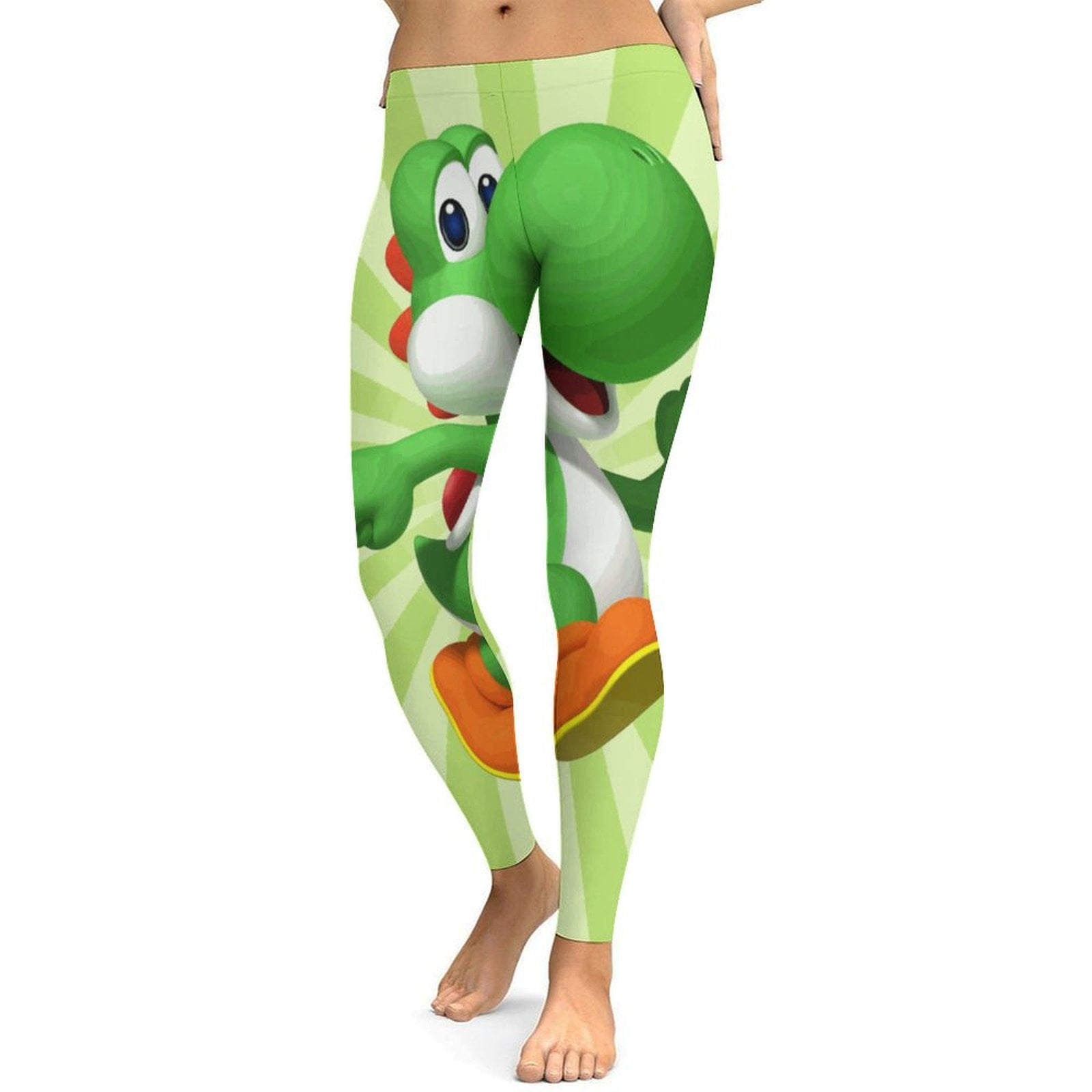 Super Mario Yoshi Womens Athletic Leggings Soft High Waist Yoga Pants ...