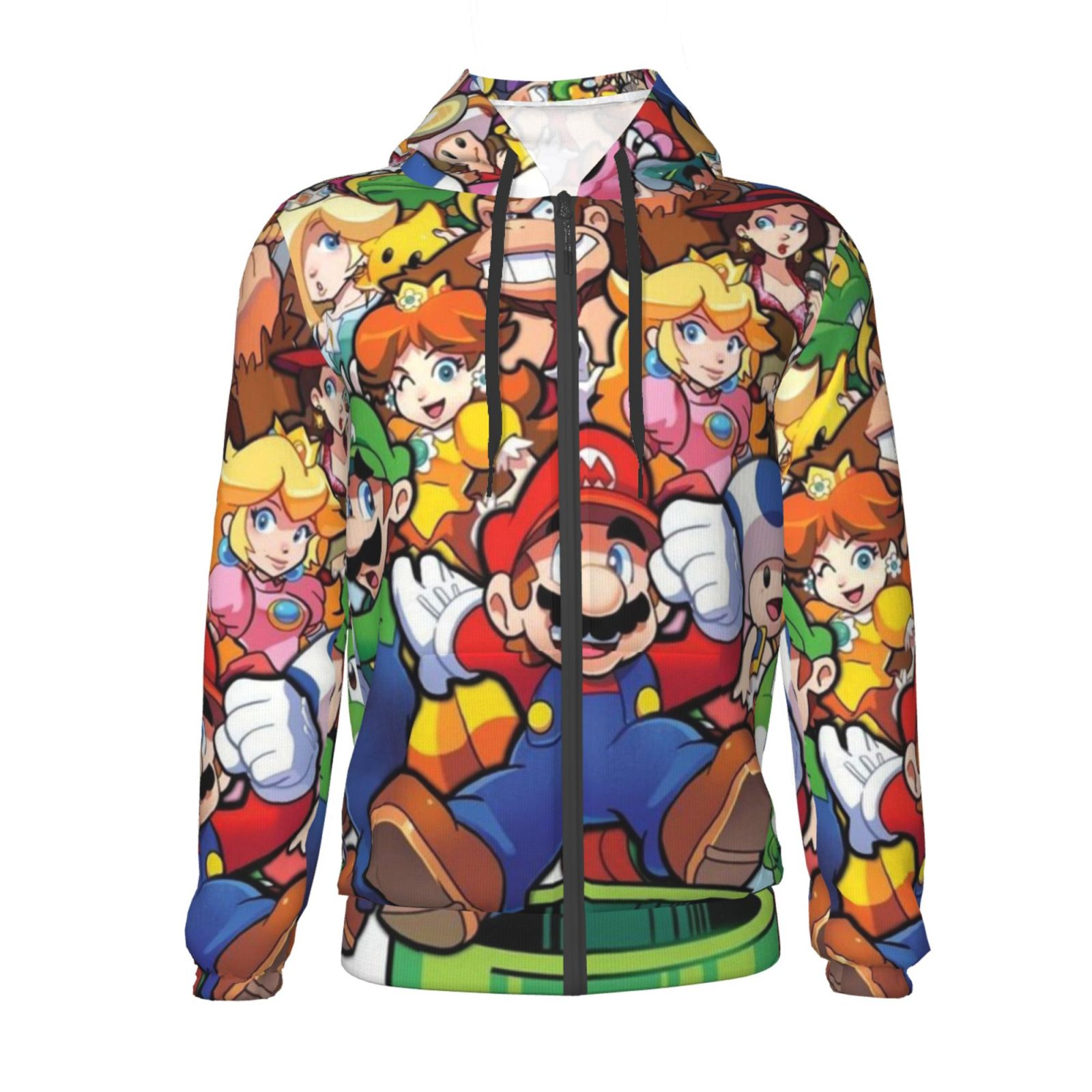 Super Mario Youth Hoodies Teenage Zipper Sweatshirt Winter Jackets 3D ...