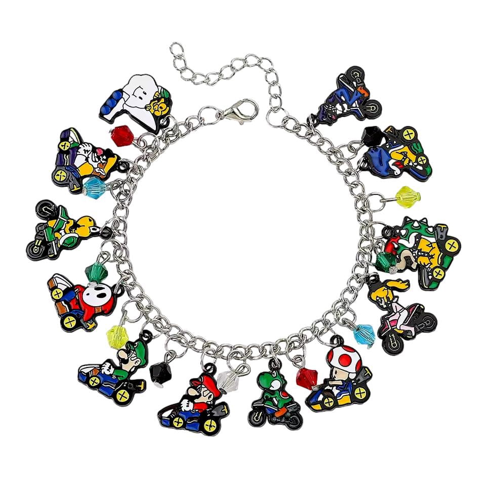 Super Mario and Friends Characters Themed Charms Charm Bracelet ...
