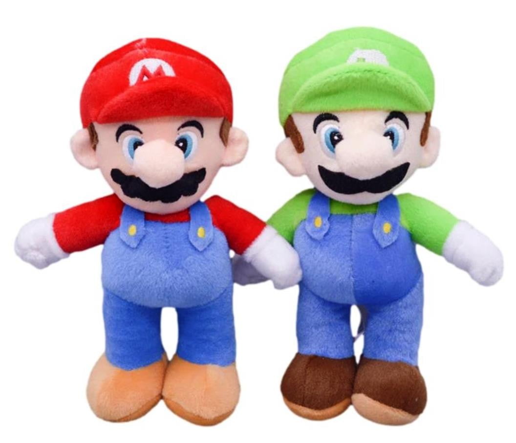 Super Mario and Luigi 10 Inch Tall Plush Figures - Walmart.com