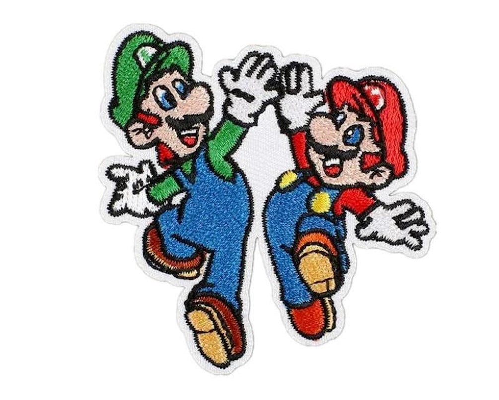 Super Mario and Luigi Characters Embroidered Iron Patch - Walmart.com