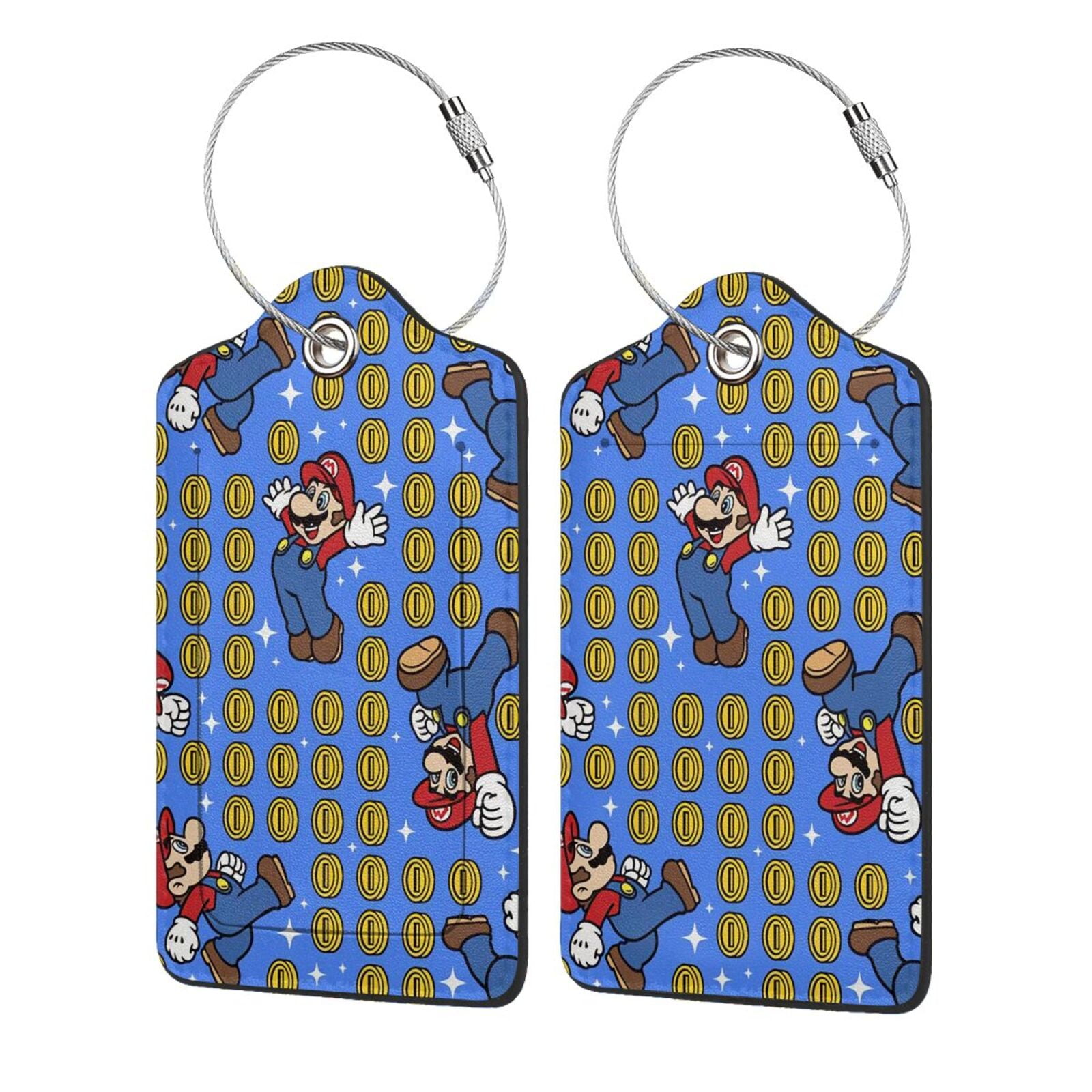 Super Mario and coins Luggage Tags for Suitcases Travel ID ...