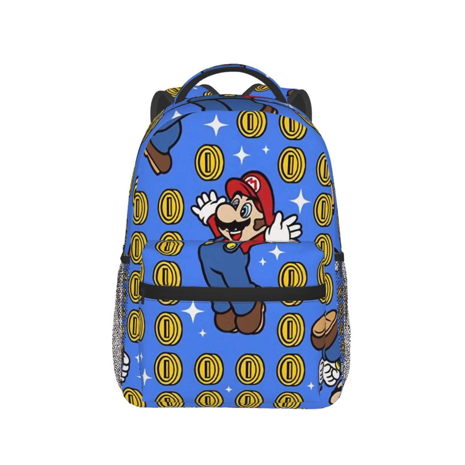 Super Mario and coins Travel Backpack,Carry On Backpack Personal Item ...