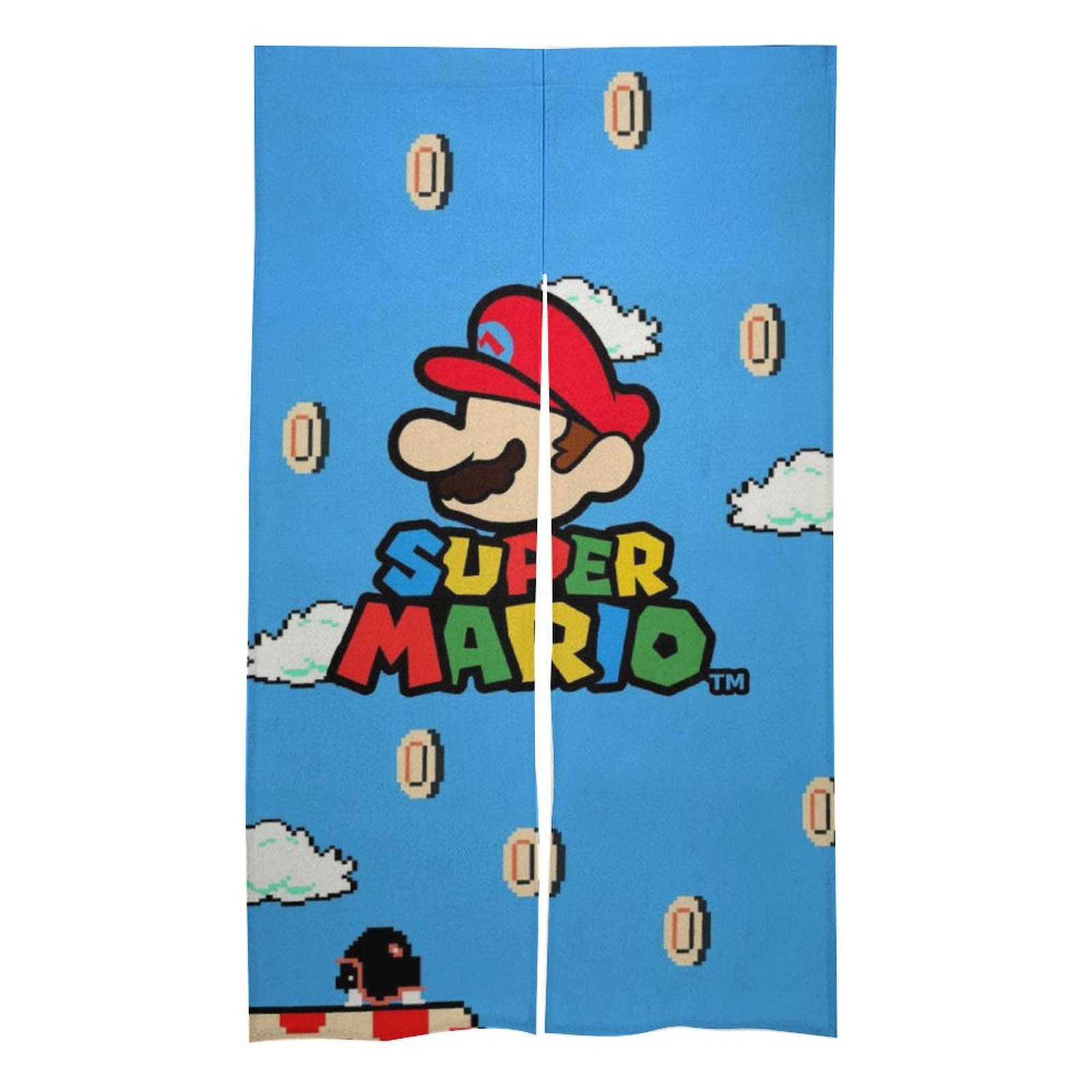 Super Mario door curtain blackout door curtain partition curtain cute ...