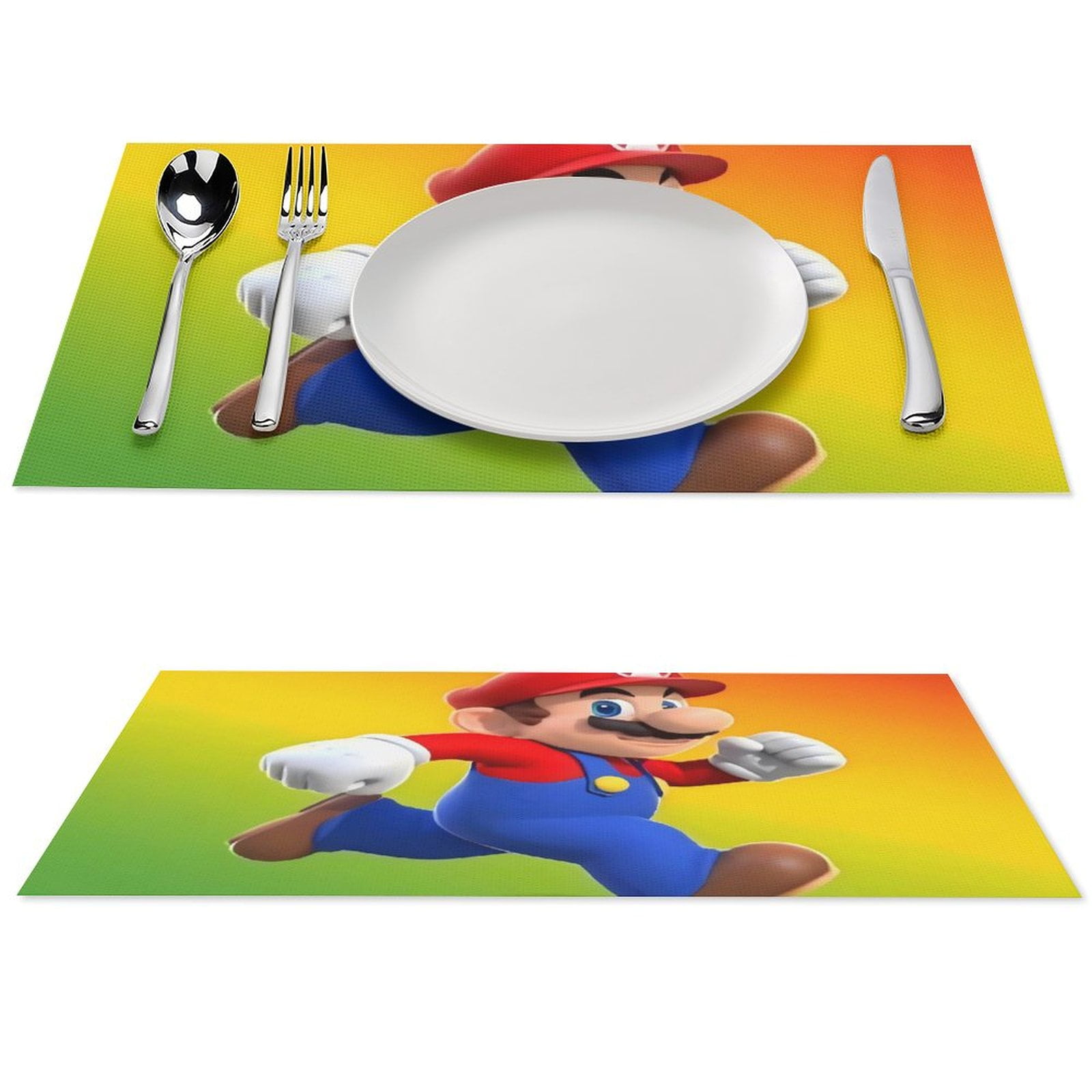 Super Mario kids plastic waterproof placemat 2 PCS - Walmart.com