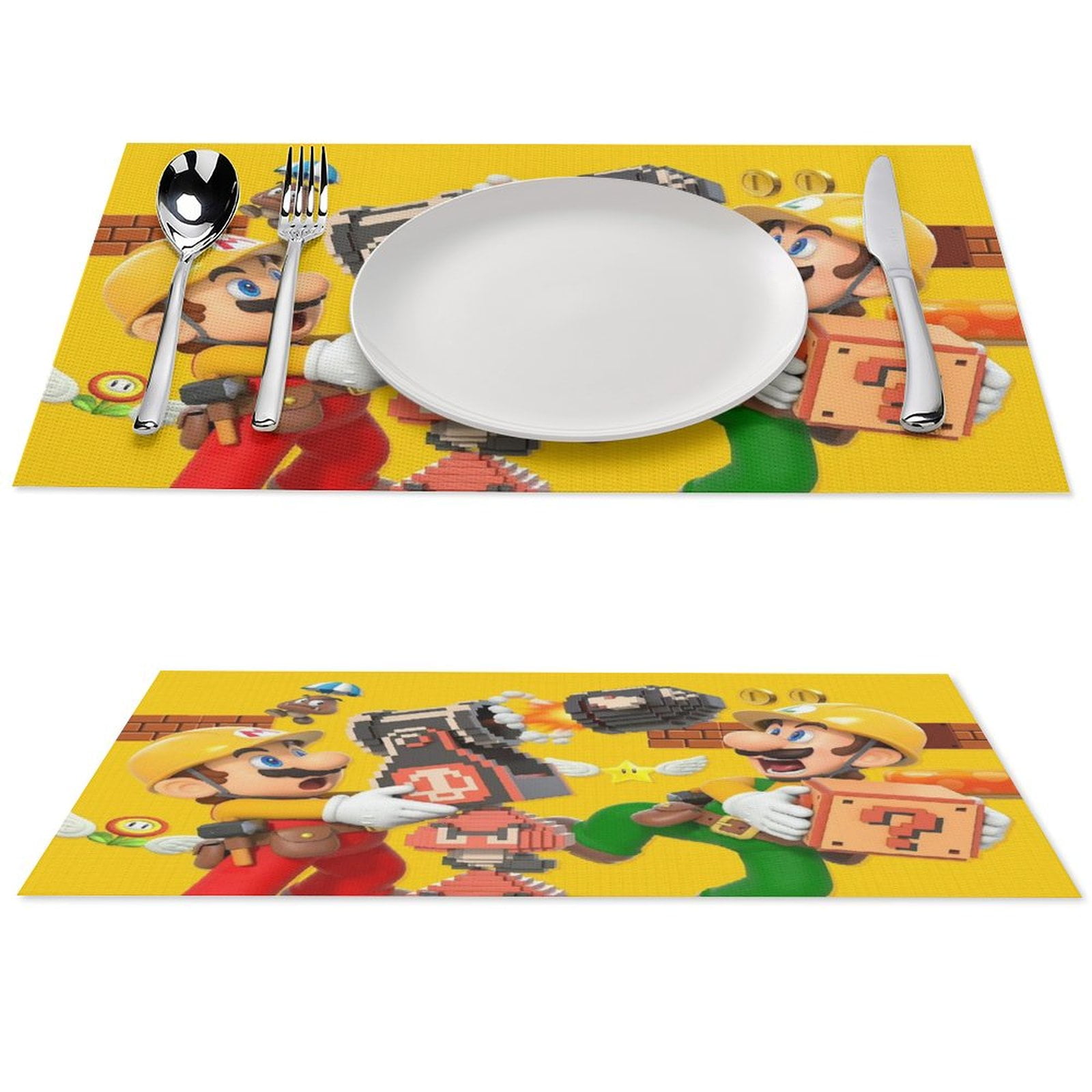 Super Mario kids plastic waterproof placemat 2 PCS - Walmart.com