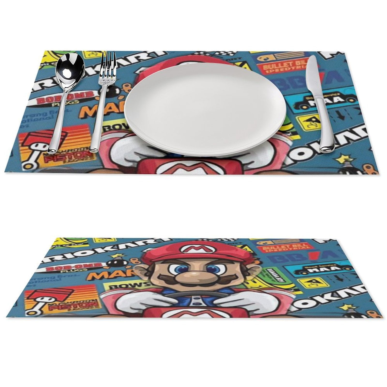 Super Mario kids plastic waterproof placemat 4 PCS - Walmart.com