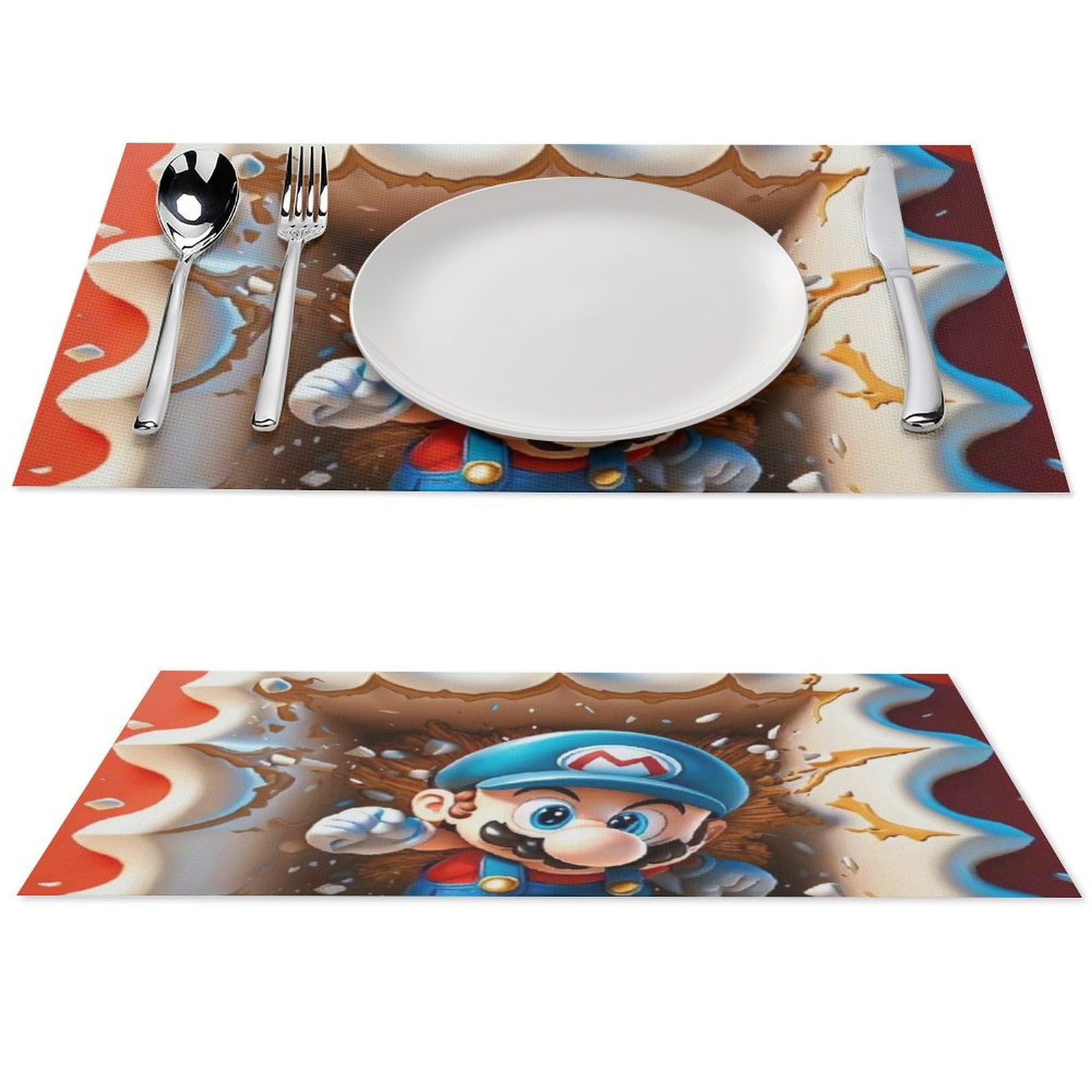 Super Mario kids plastic waterproof placemat 6 PCS - Walmart.com