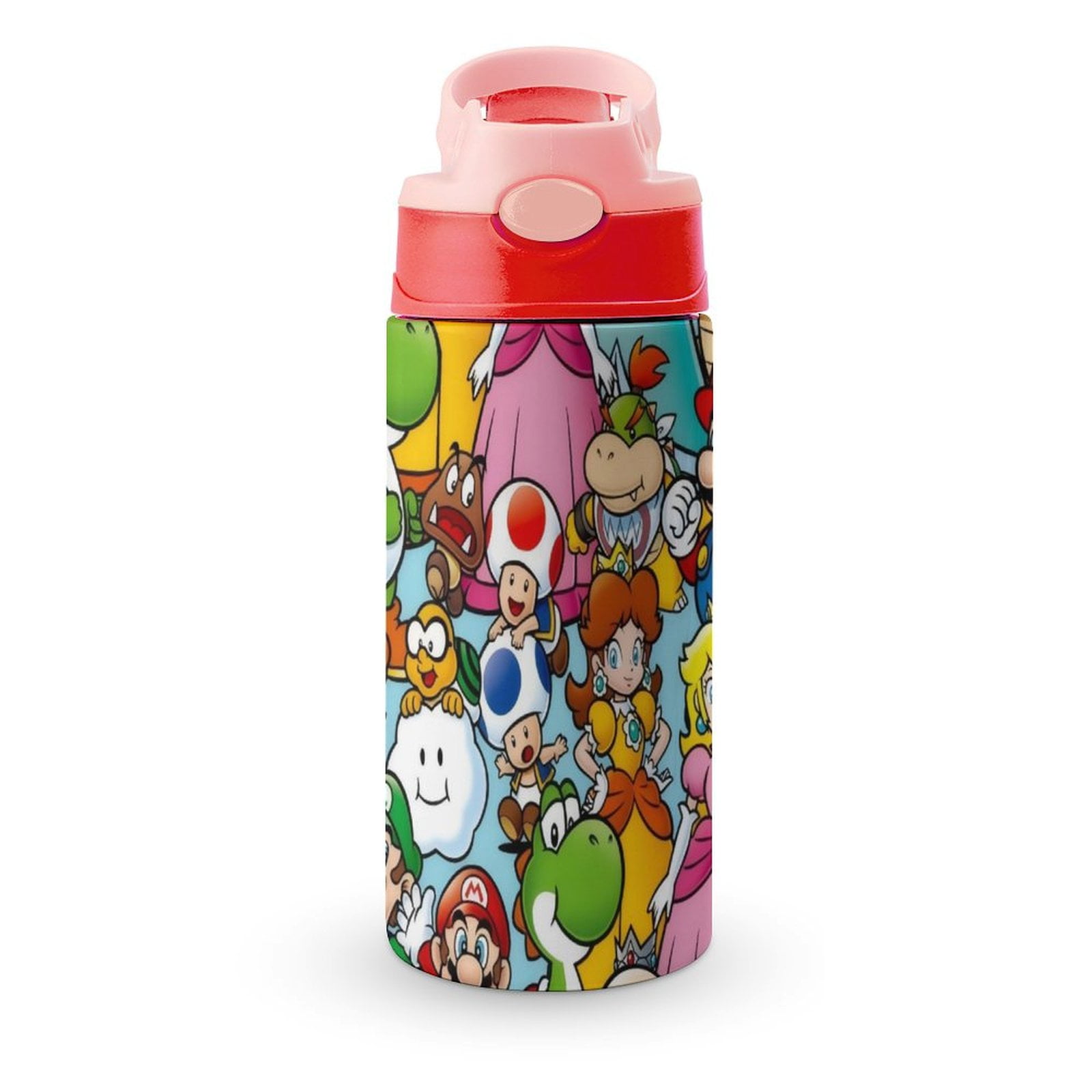 Super Mario kids stainless steel water cup with straw 350ml - Walmart.com