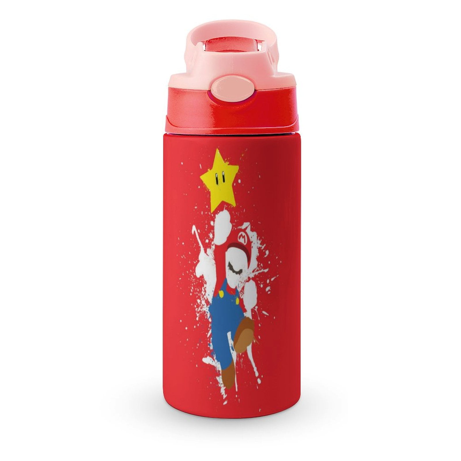 Super Mario kids stainless steel water cup with straw 350ml - Walmart.com