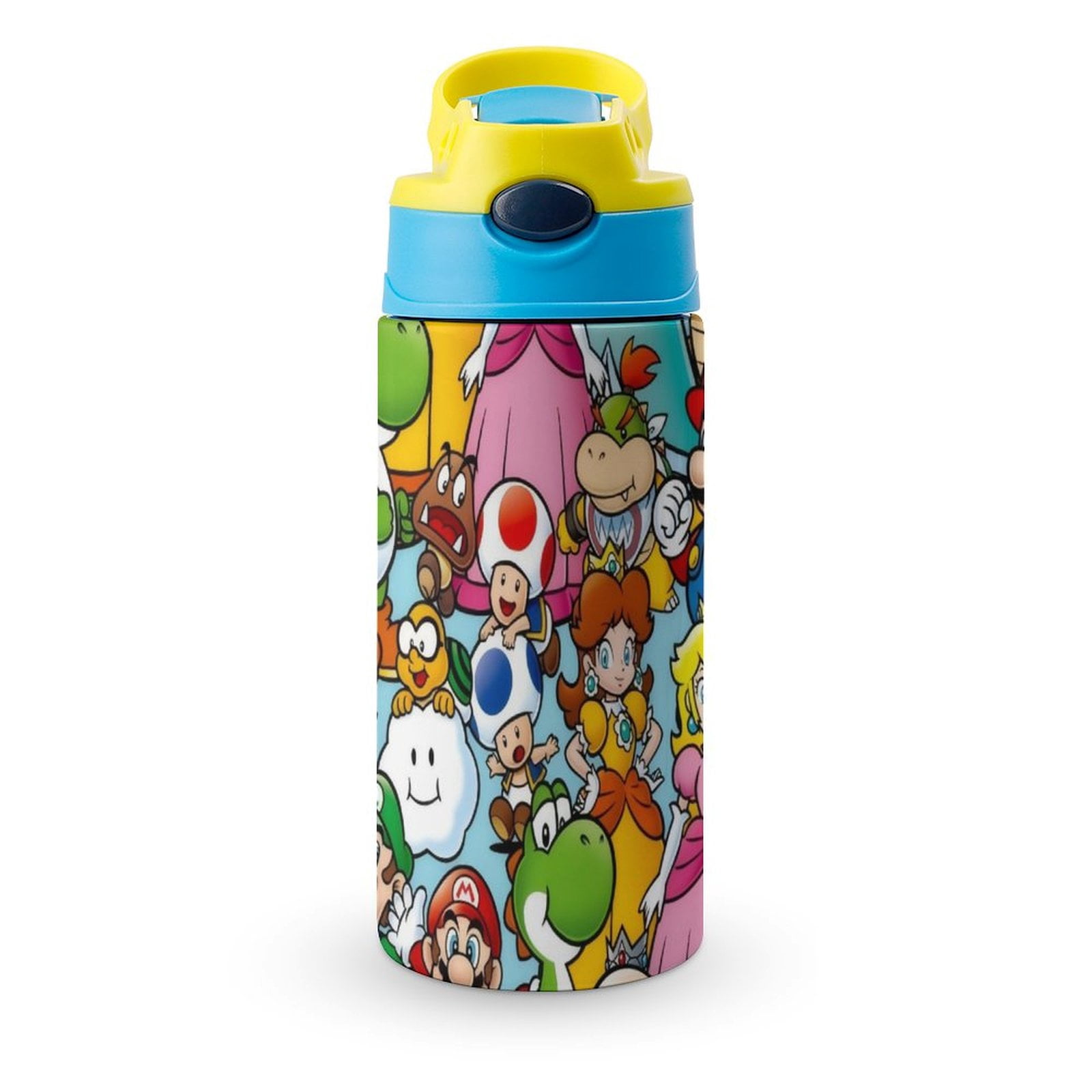 Super Mario kids stainless steel water cup with straw 350ml - Walmart.com
