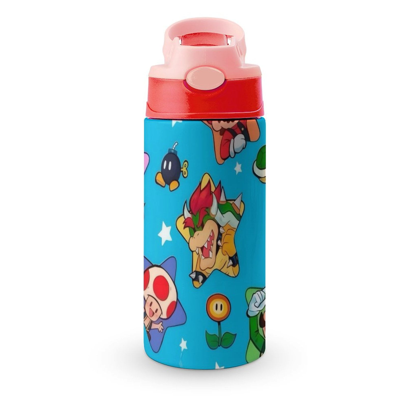 Super Mario kids stainless steel water cup with straw 350ml - Walmart.com