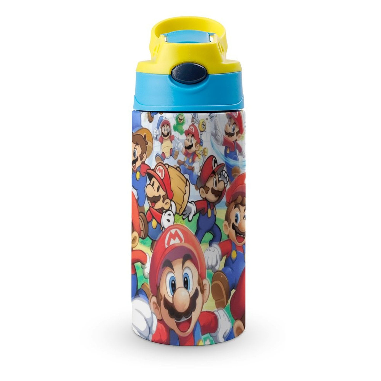 Super Mario kids stainless steel water cup with straw 350ml - Walmart.com