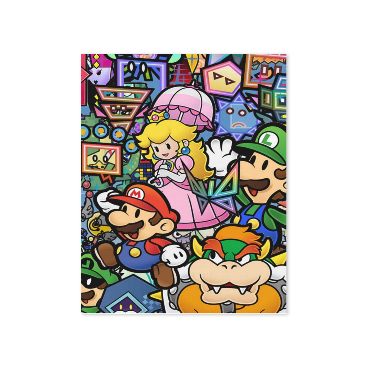 Super Mario poster Wall Art -Bedroom Paintings Frameless Paintings ...