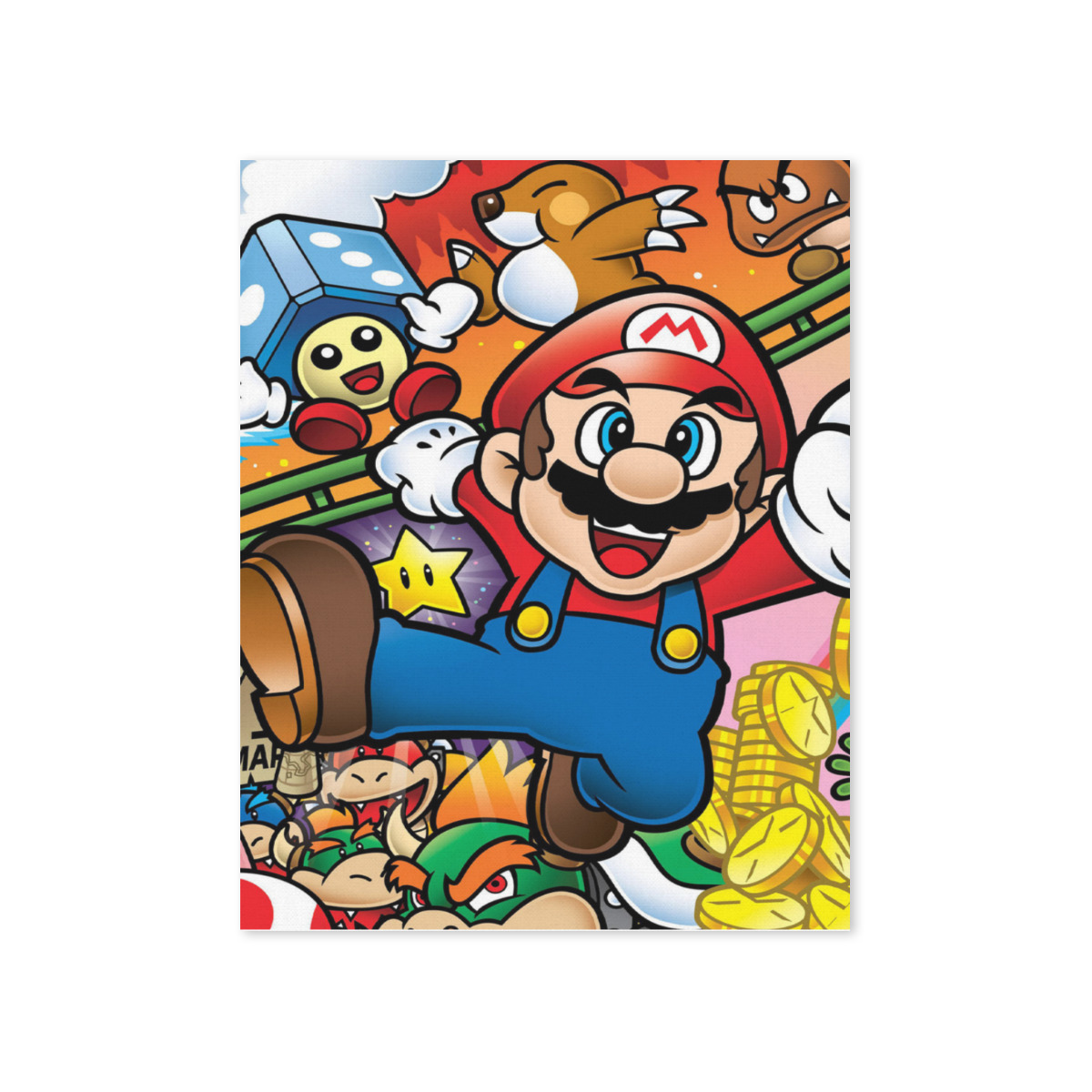 Super Mario poster Wall Art -Bedroom Paintings Frameless Paintings ...