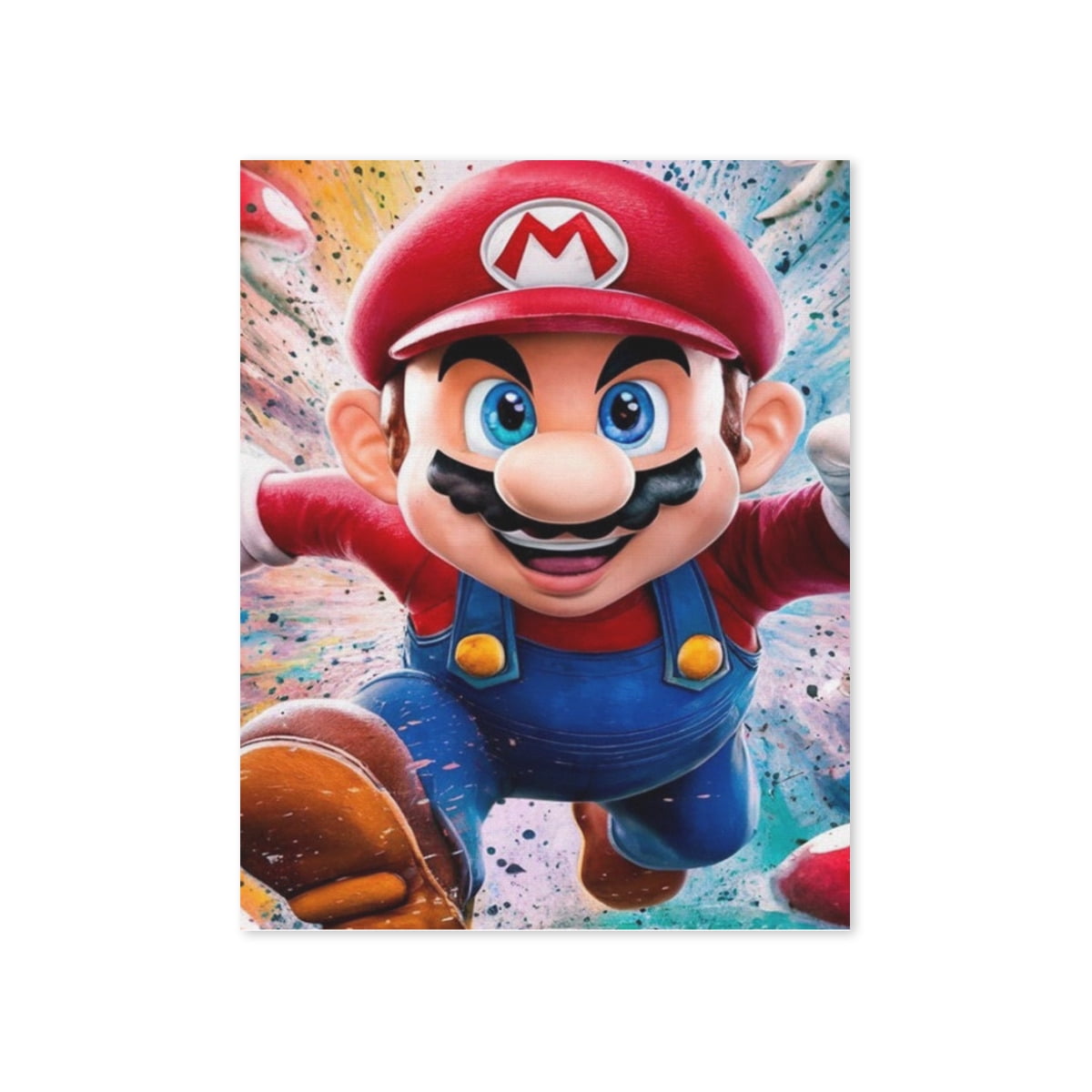 Super Mario poster Wall Art -Bedroom Paintings Frameless Paintings ...