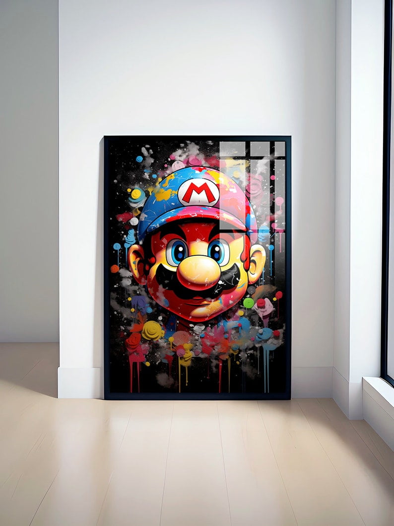 Super Mario's Graffiti Adventure canvas | Wall Art | Home Decor ...