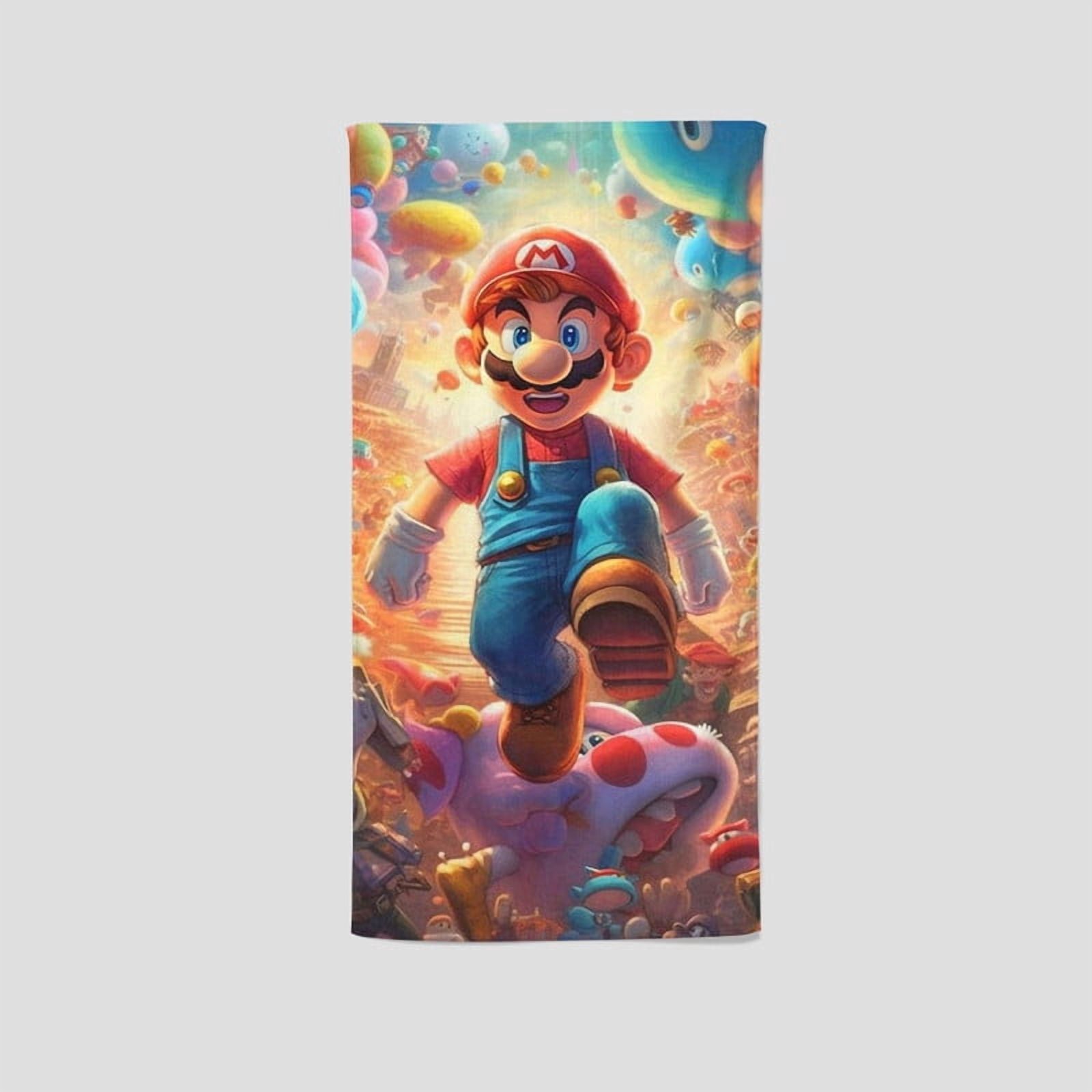 Super Mario's created this distinctive towel, a custom gift that fans ...