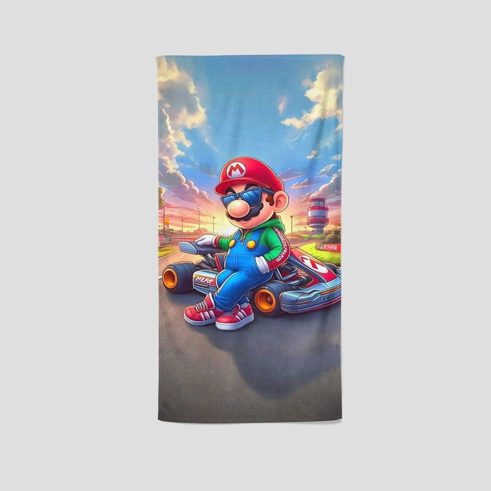 Super Mario's's single-sided towel has a unique design, making it a ...