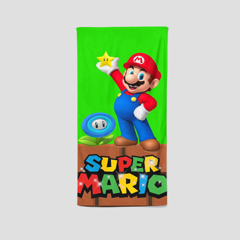 Super Mario's's unique single-sided towel is a personalized gift for ...