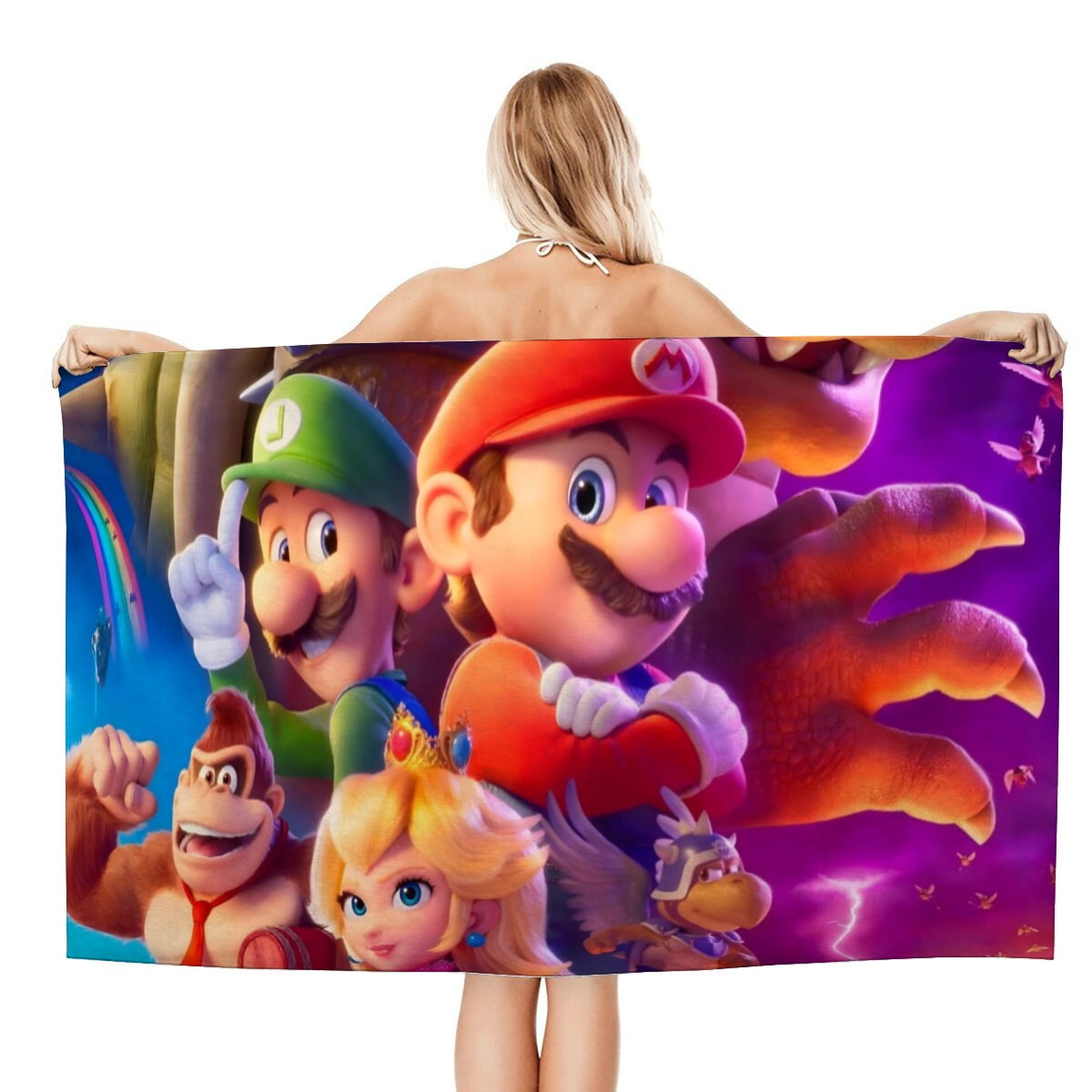 Super Mario-theme Gifts Quick-dry Beach Towel for Women Girl Birthday ...