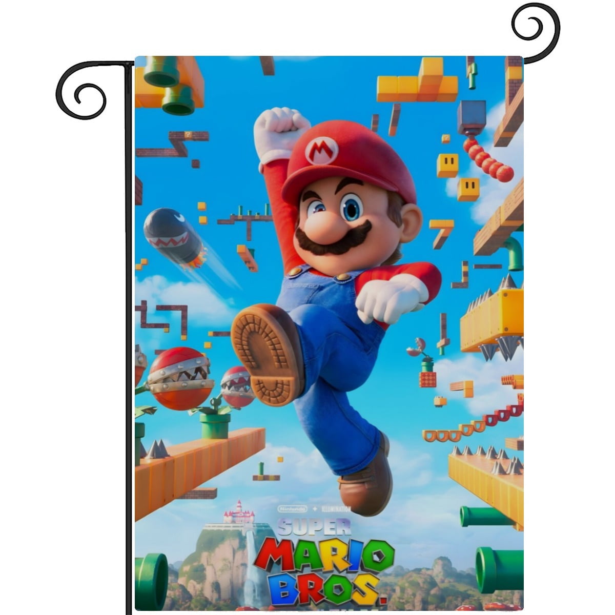 Super Mario-themed Garden Flag. Perfect gift for fans, friends, and ...