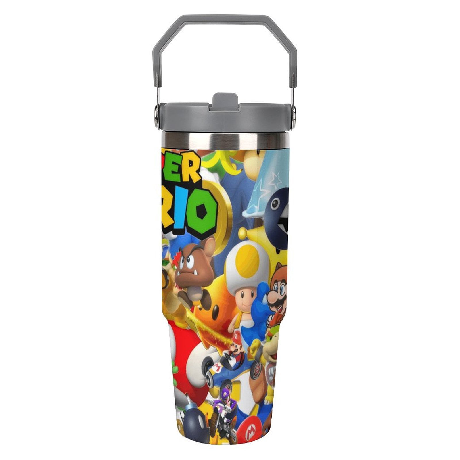 Super Mario travel mugs for hot and cold beverages 30oz - Walmart.com