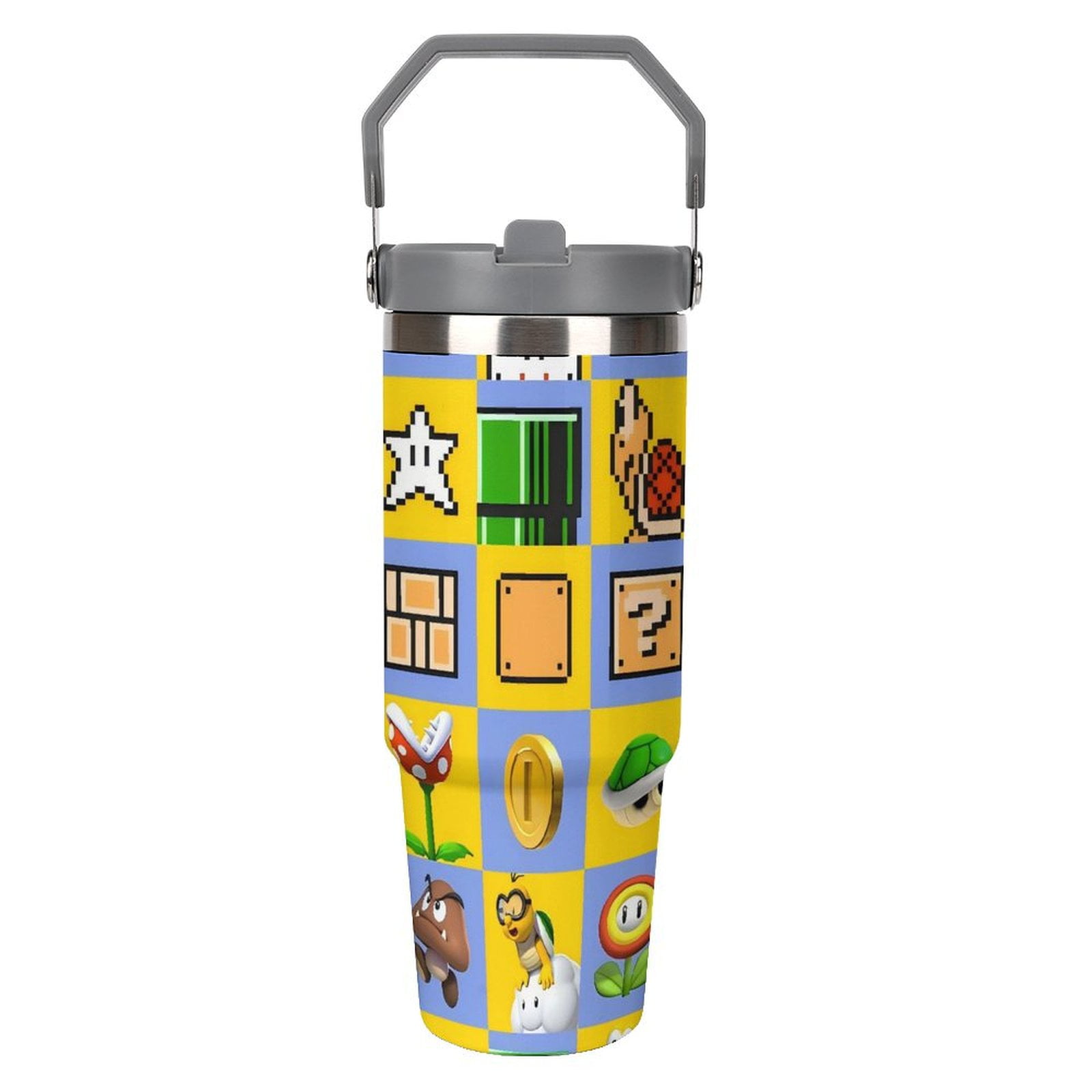 Super Mario travel mugs for hot and cold beverages 30oz - Walmart.com