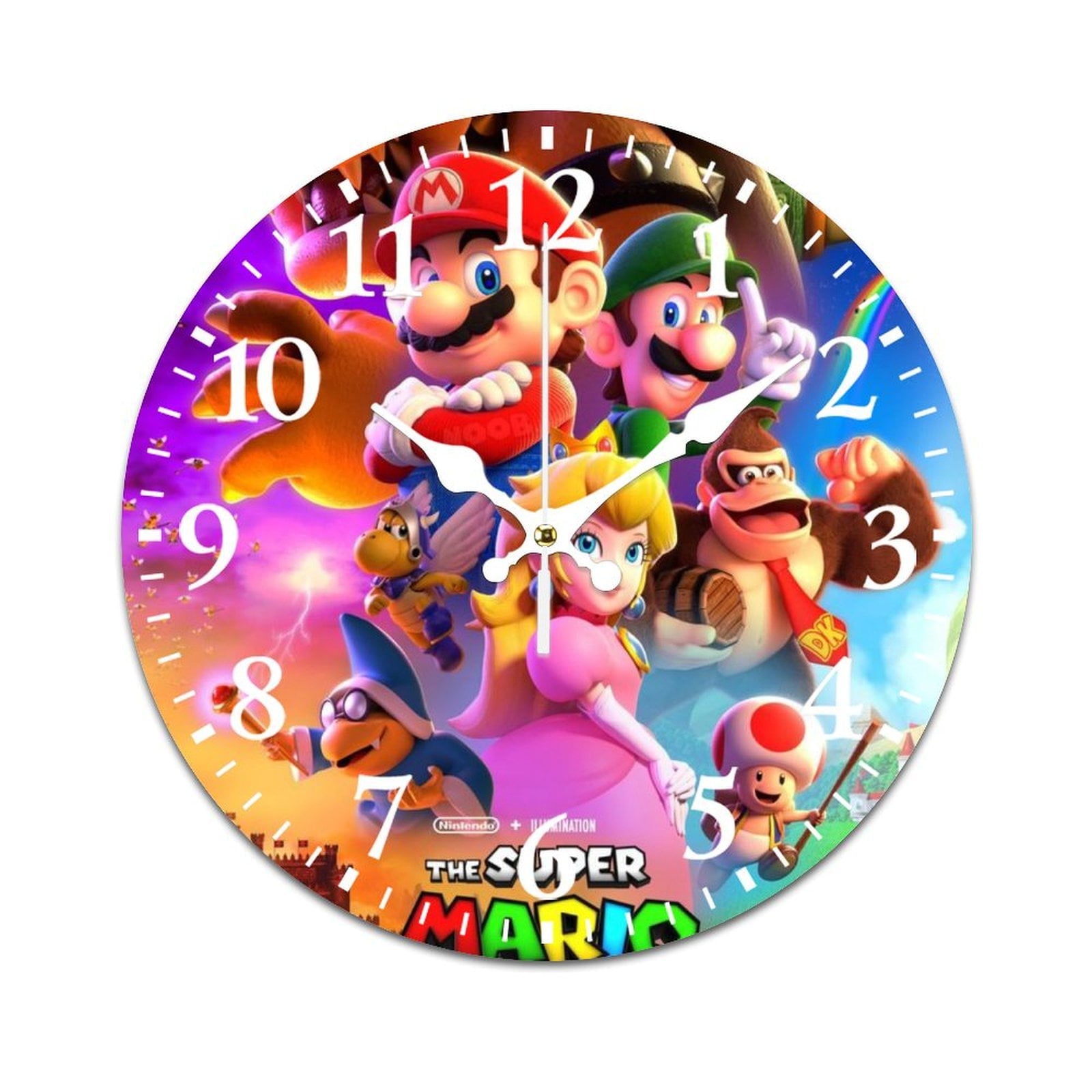 Super Mario wall clocks battery operated decorative 25cm/9.84in ...