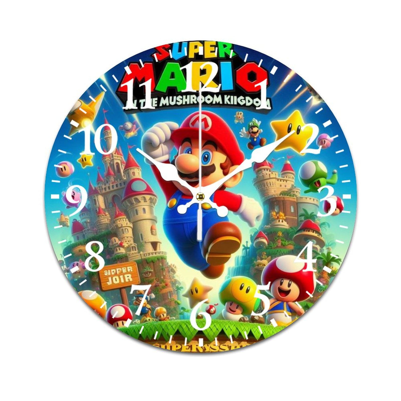 Super Mario wall clocks battery operated decorative 30cm/11.8in ...