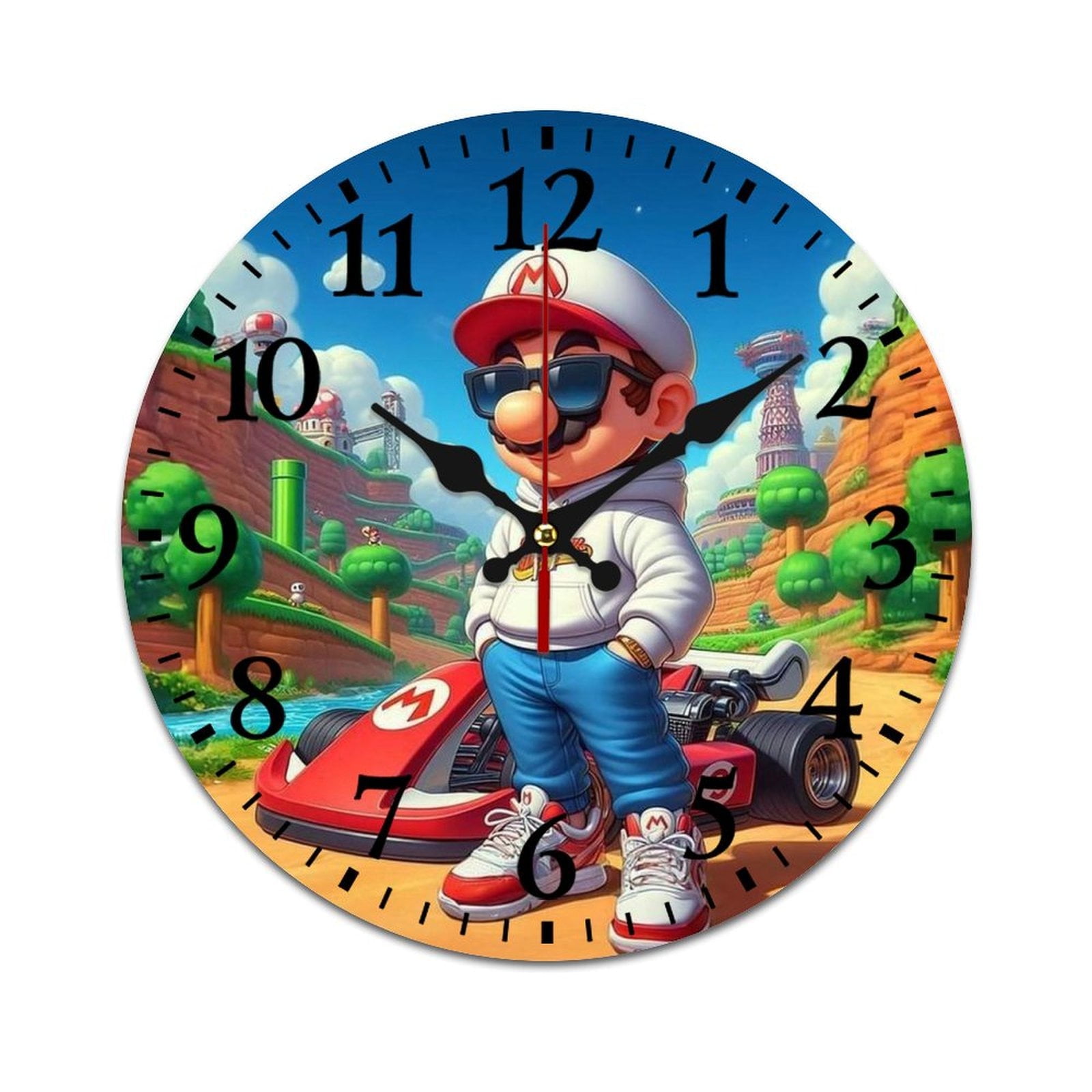 Super Mario wall clocks battery operated decorative 34cm/13.39in ...