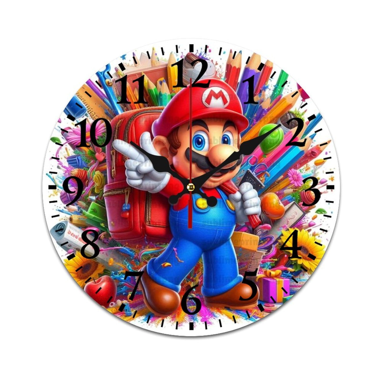 Super Mario wall clocks battery operated decorative 34cm/13.39in ...