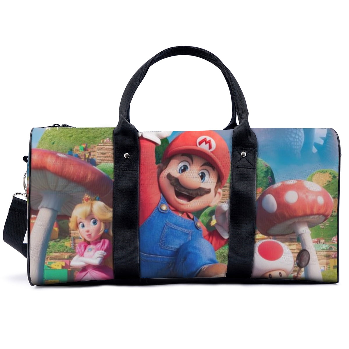 Super MarioCartoon Travel Luggage Bag with Shoulder Strap Tote ...