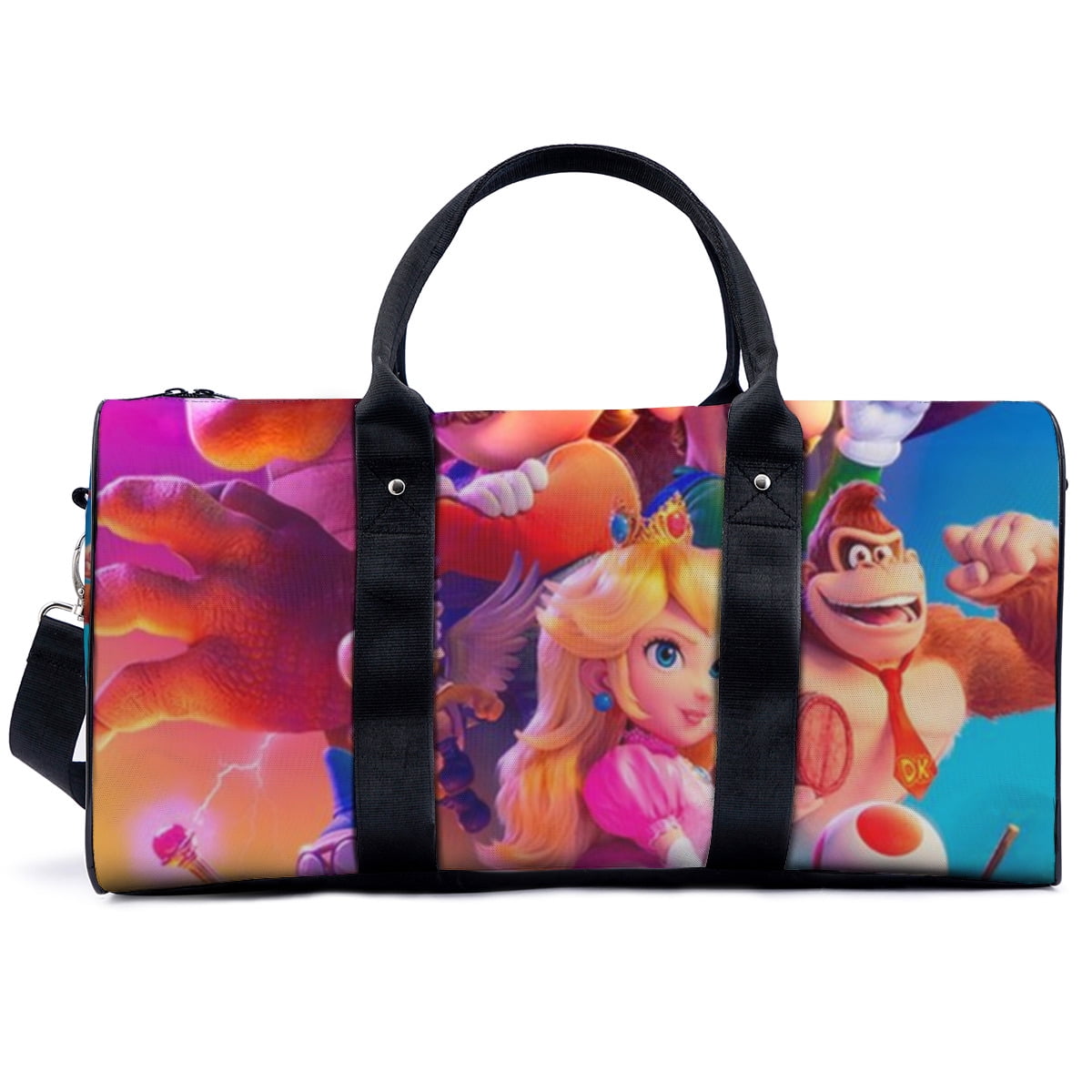Super MarioCartoon Travel Luggage Bag with Shoulder Strap Tote ...