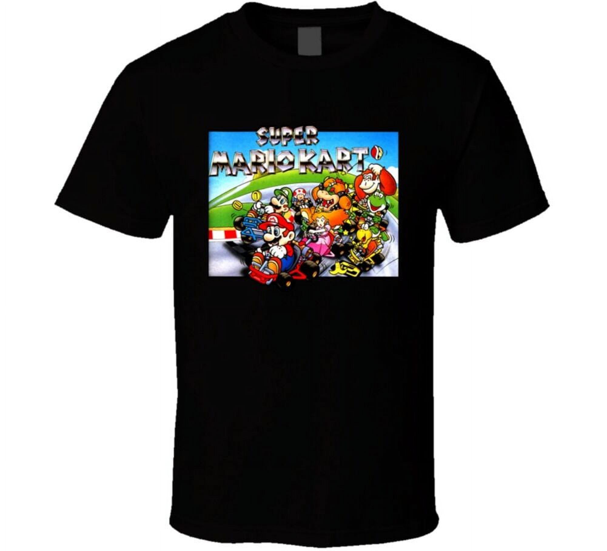 Super Mariokart Snes Box Art T Shirt - Walmart.com