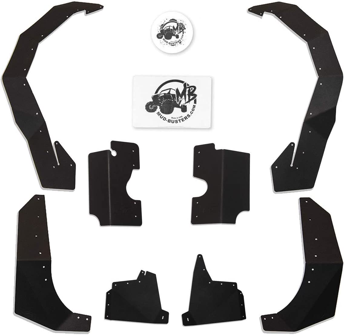 Super Max Fender Flares and Mud Guards for General XP 1000 (64inch ...