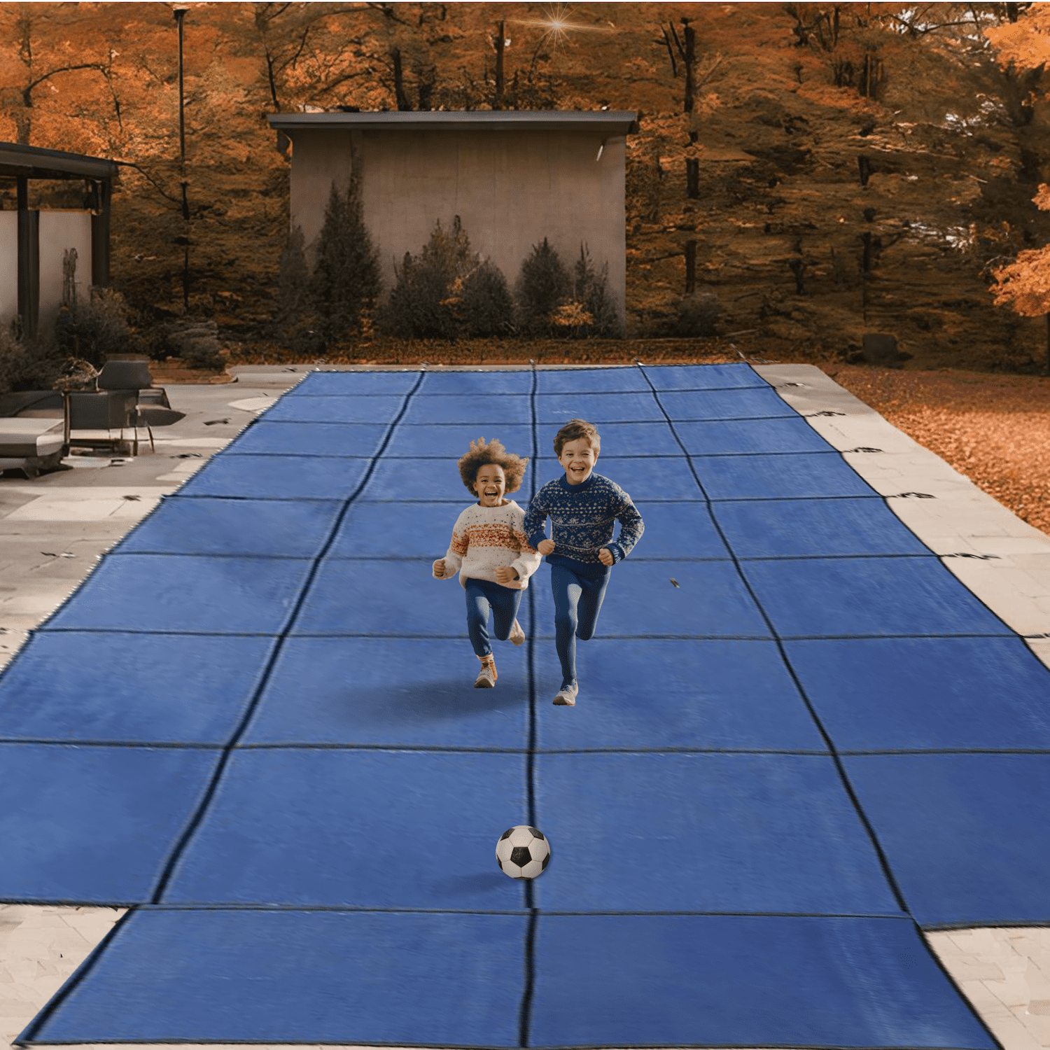 Super Mesh Safety Pool Cover for In-Ground Pools 15x30 CES, 5 YR ...