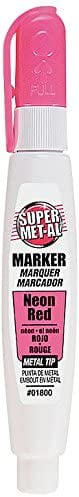 Super Met-Al 1296-1800, Neon Red Metal Tip Paint Marker - Walmart.com
