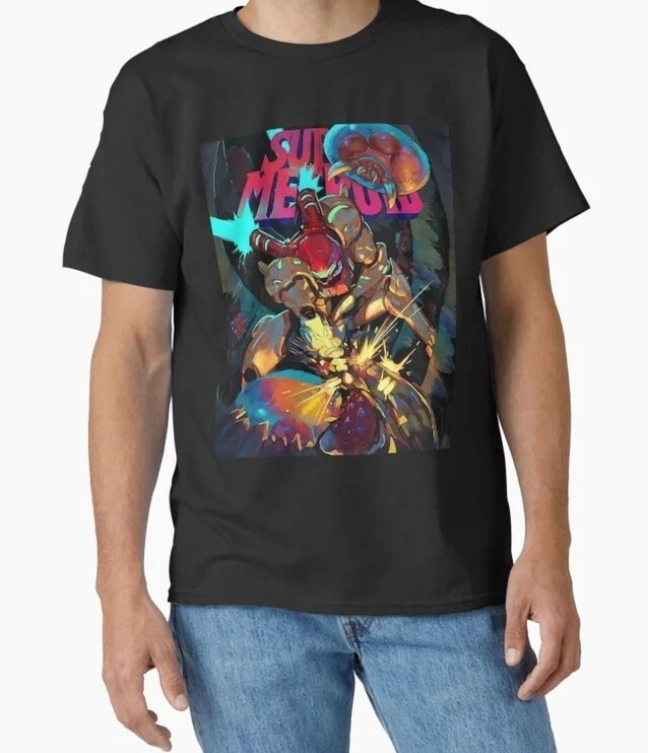 Super Metroid Samus Shirt NES Classic Game Nintendo Retro Graphic T ...