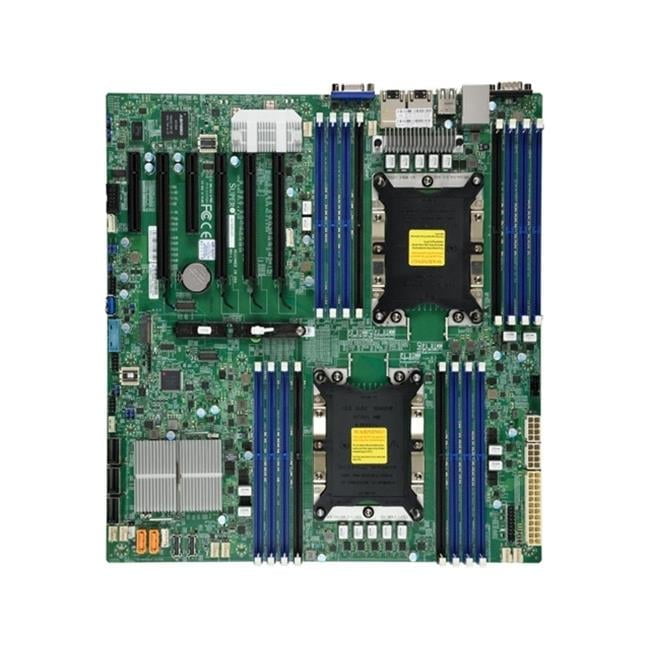 Super Micro MotherBoard Xeon Dual Socket S3647 C621 Max.2TB PCI Exress EATX Brown Box - Walmart.com