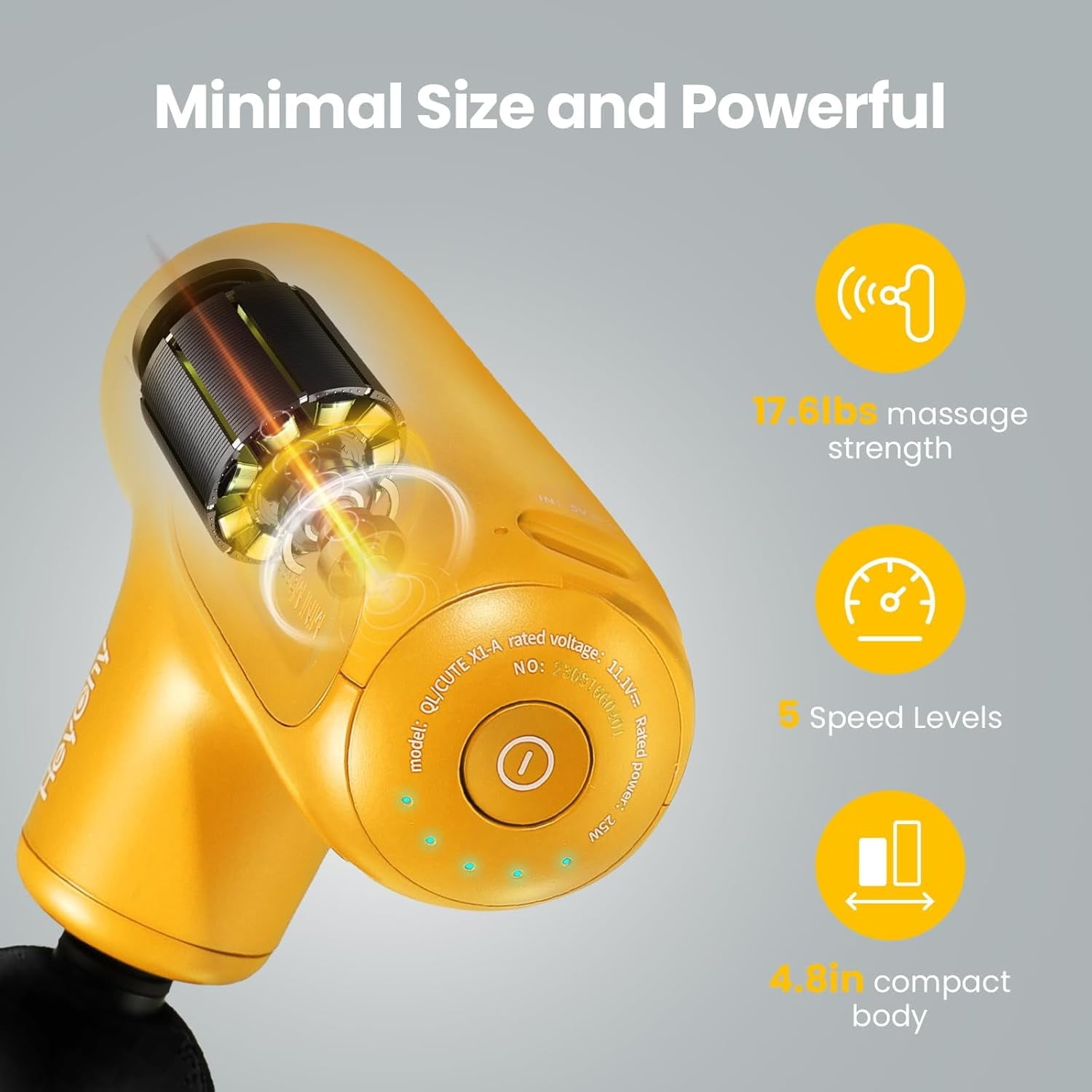 Super Mini Massage Gun,Deep Tissue Massager, Compact Travel Massage Gun ...