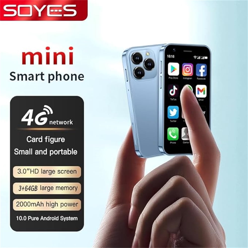 Super Mini Smartphone 4G SOYES XS16 Android 10.0 3inch Stundent ...