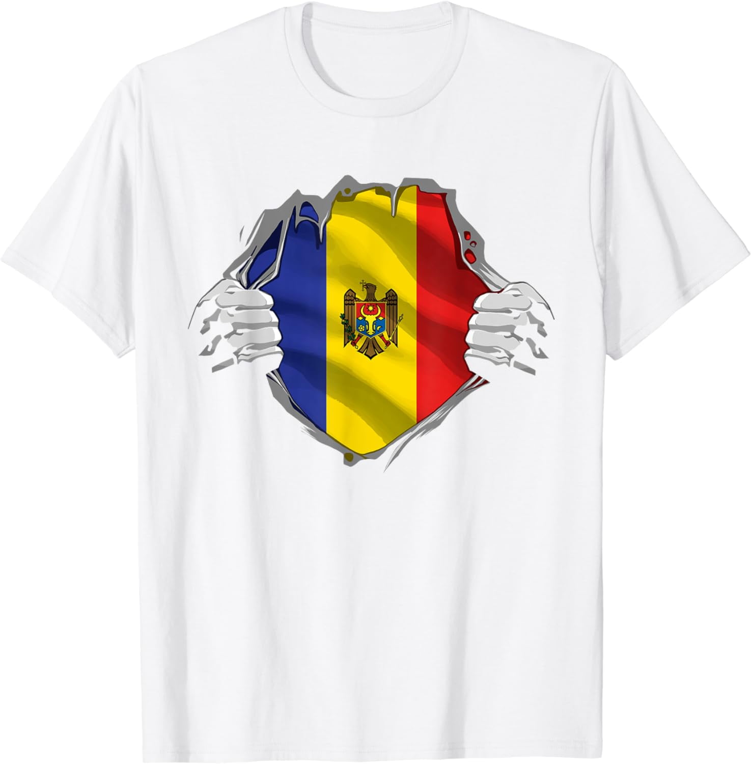 Super Moldovan Heritage Proud Moldova Roots Flag T-Shirt - Walmart.com