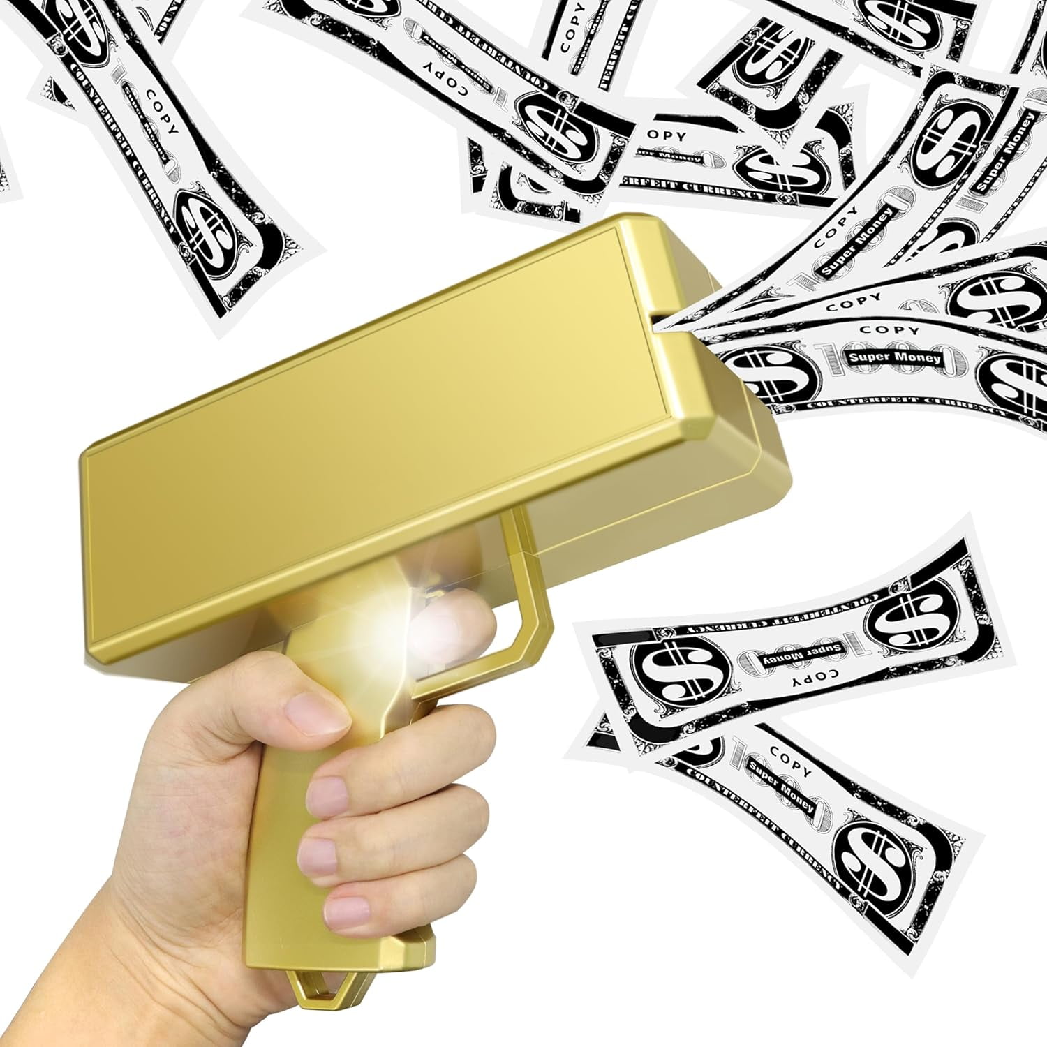 Super Money Guns Paper Playing Spary Money Gun Make it Rain Toy Gun ...
