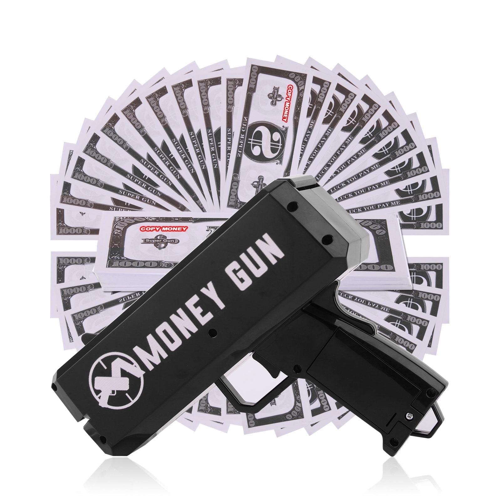Super Money Spray Gun With 100pcs Of Paper Prop, Handheld Cash Shooter ...