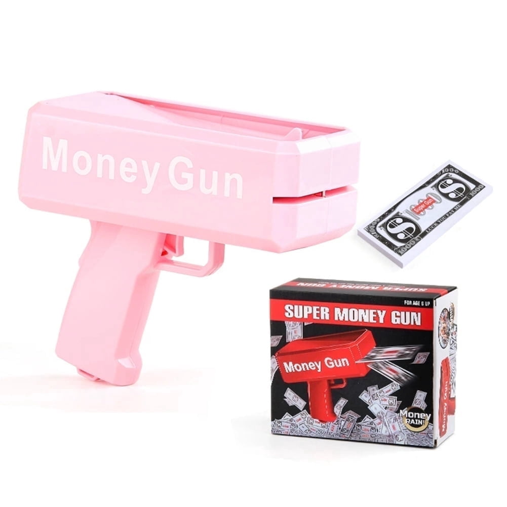 Super Money Spray Gun With 100pcs Of Paper Prop, Handheld Cash Shooter ...