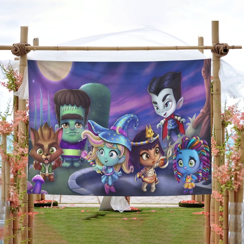 Super Monster pattern wall hanging 50*60 inches high-quality peach skin ...