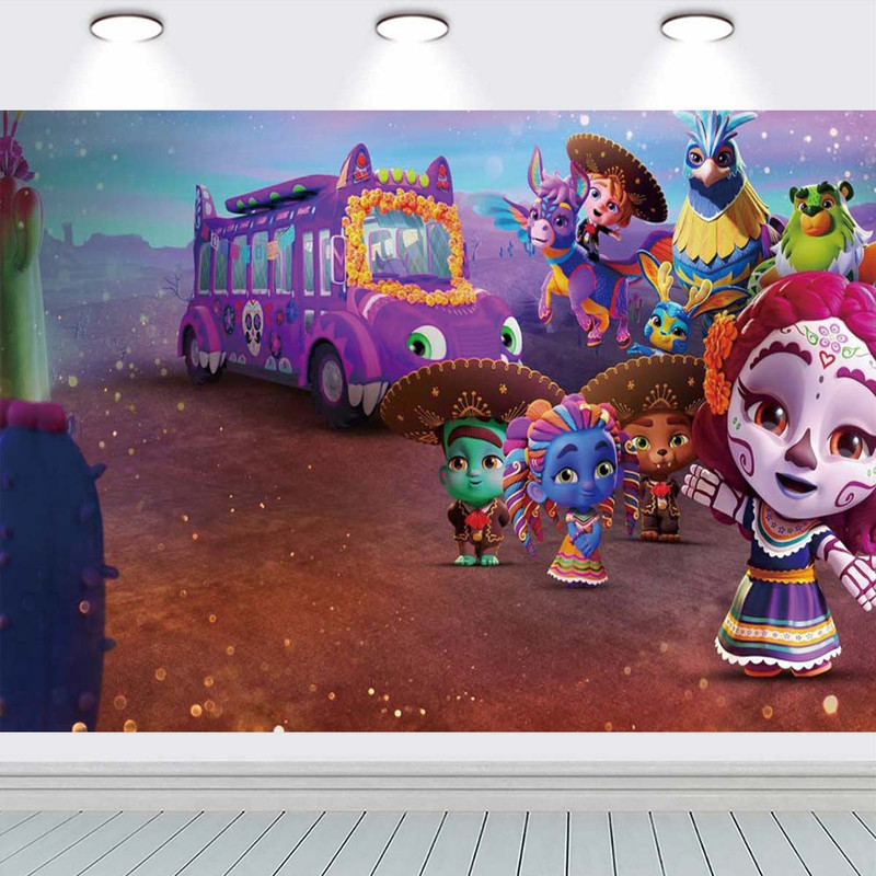 Super Monsters Party Supplies Backdrop Banner Poster Birthday ...