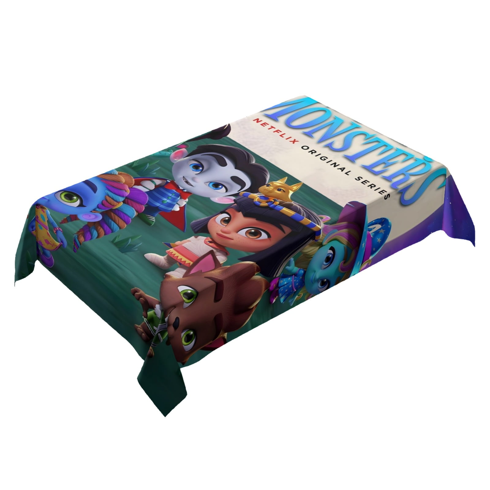 Super Monsters-theme square tablecloth has an iconic print, fits most ...